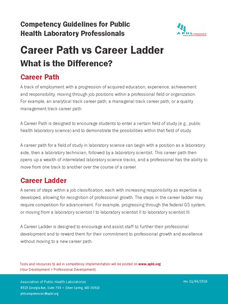 Career Path Vs Career Ladder | PDF | Laboratories | Scientist