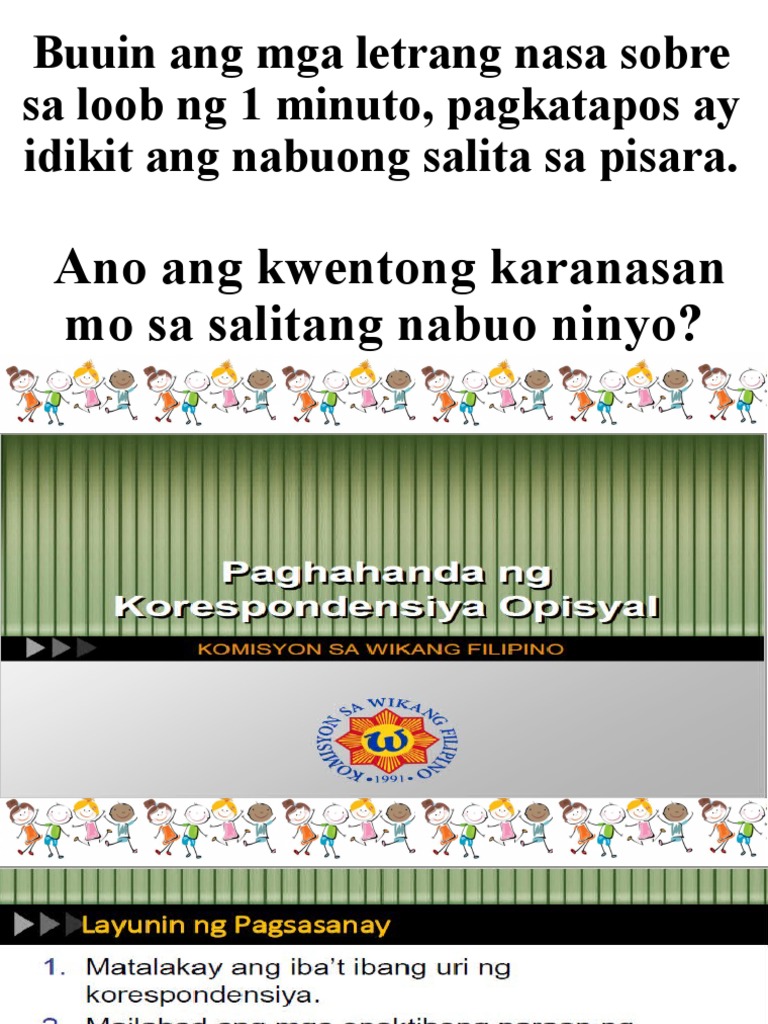 Korespondensiya Opisyal | PDF Korespondensiya Opisyal | PDF