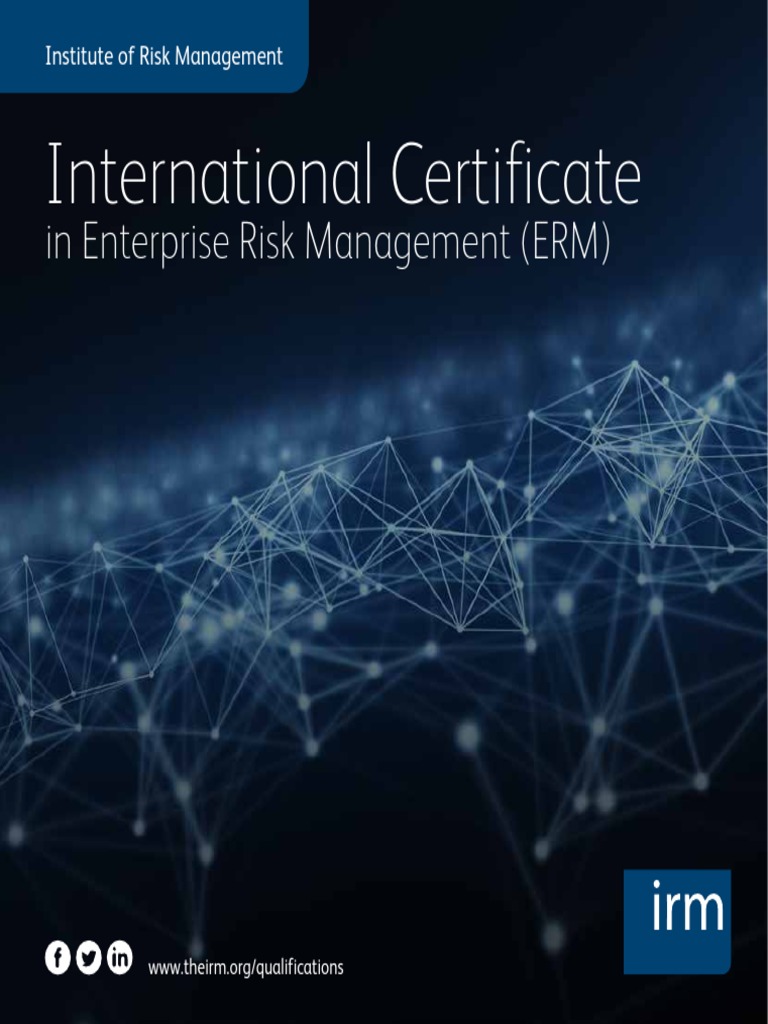 IRM - International Certificate in Enterprise Risk Management | PDF ...