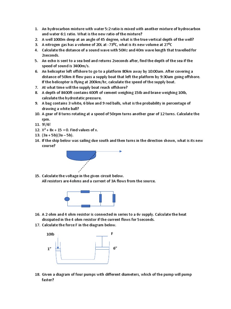 SLB Mechanics | PDF | Pump | Resistor