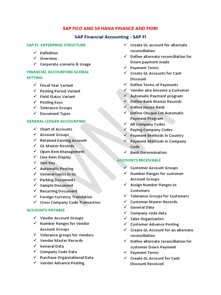 SAP FICO & S/4HANA Finance Guide | PDF | Payments | Depreciation