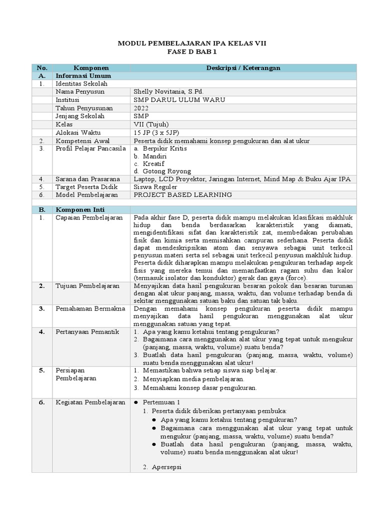 MODUL AJAR IPS (1) | PDF