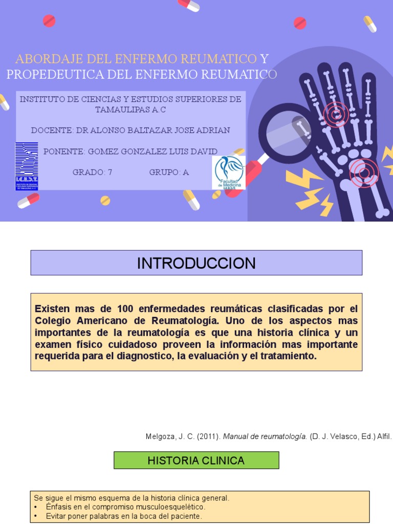 Abordaje PX Reuma | PDF | Artritis Reumatoide | Articulación