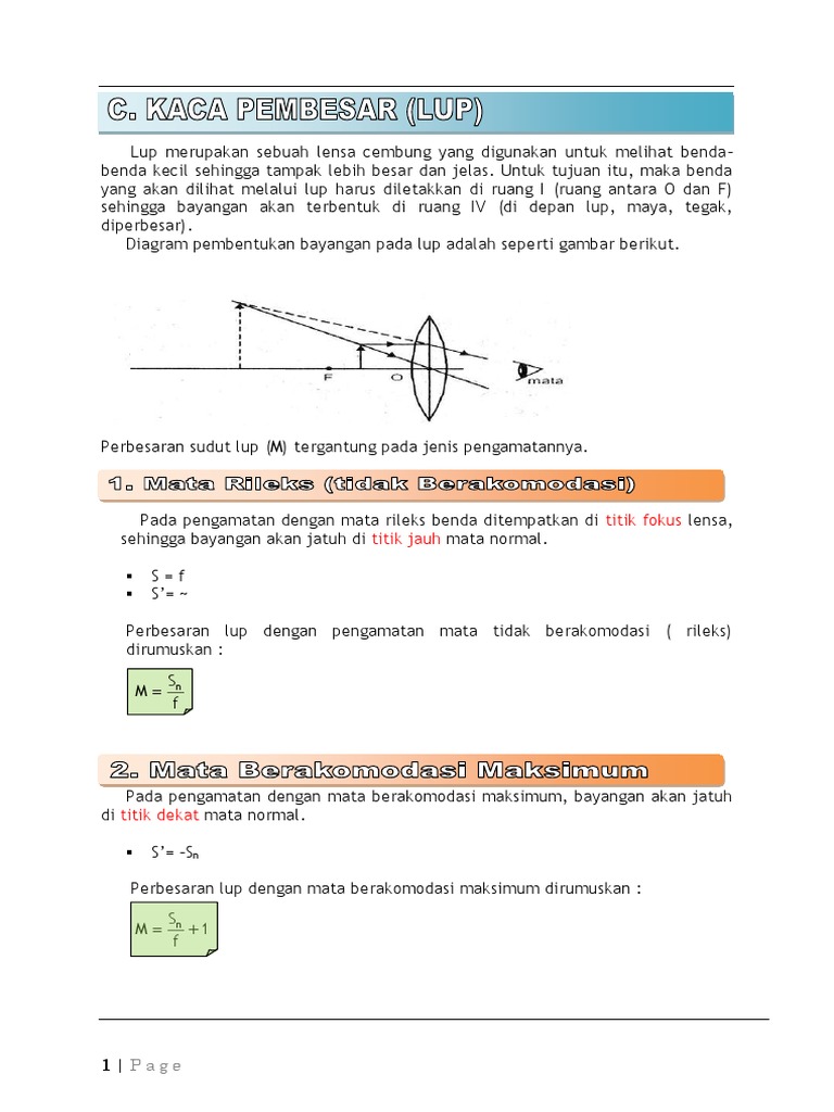 Titik Fokus Titik Jauh | PDF
