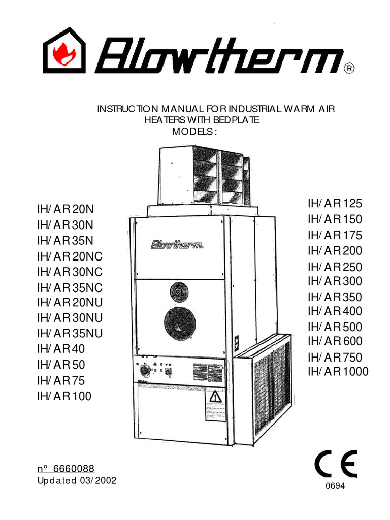 Blowtherm Instr - Teplogen | PDF | Chimney | Belt (Mechanical)