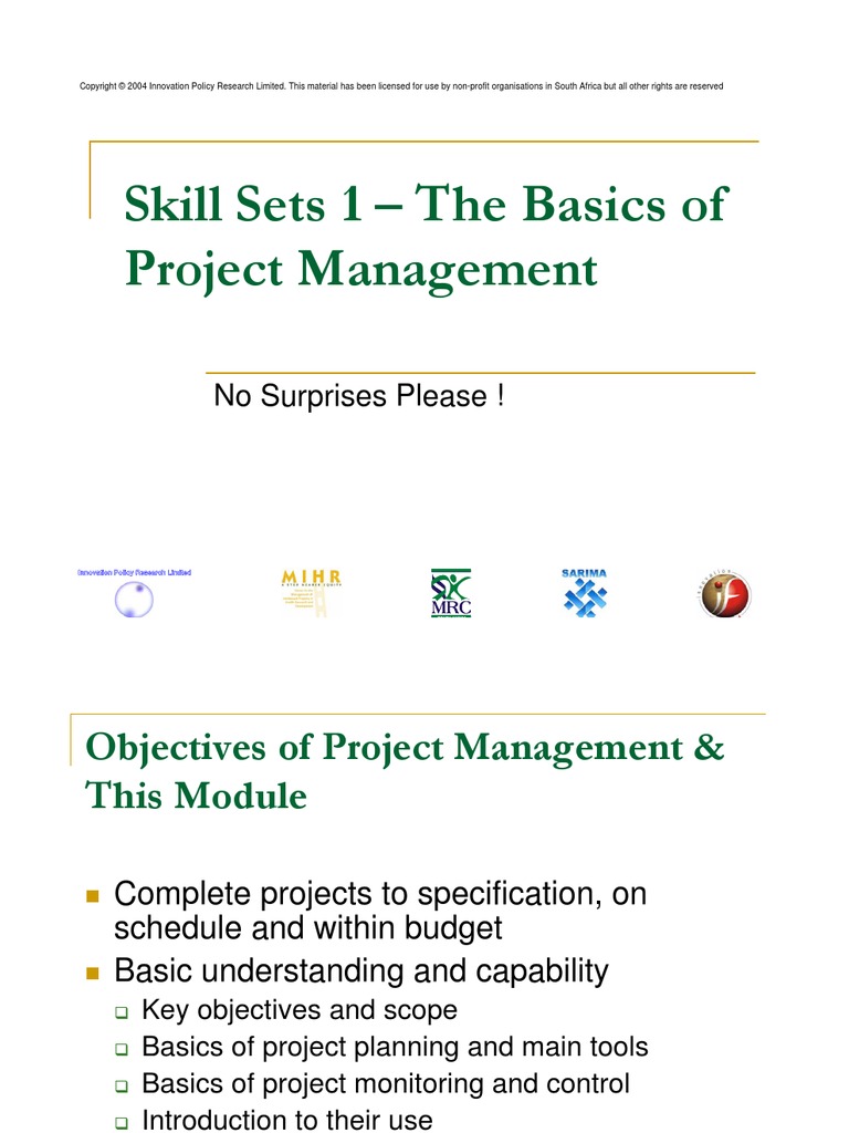 Basics of PM | PDF | Project Management | Business