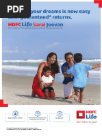 HDFC Life Guaranteed Income Plan Overview | PDF | Insurance | Life ...