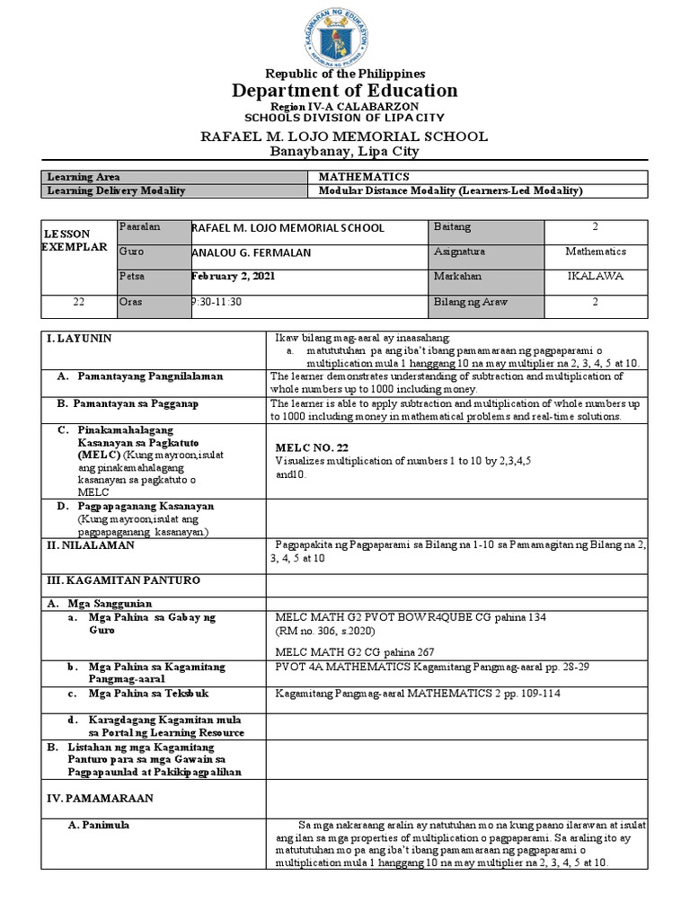 Le Math 2 Week 7 | PDF
