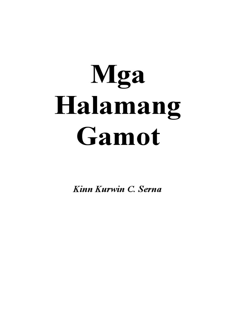 Mga Halamang Gamot | PDF