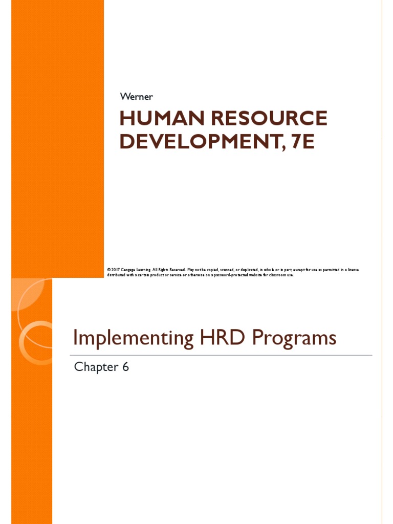 Chapter 6 Part 1 Implementating HRD Programs Part 1 | PDF | Educational ...