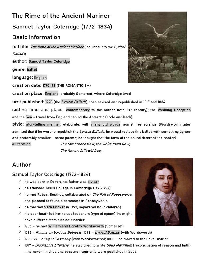 2.08.the Rime of The Ancient Mariner | Download Free PDF | Samuel ...
