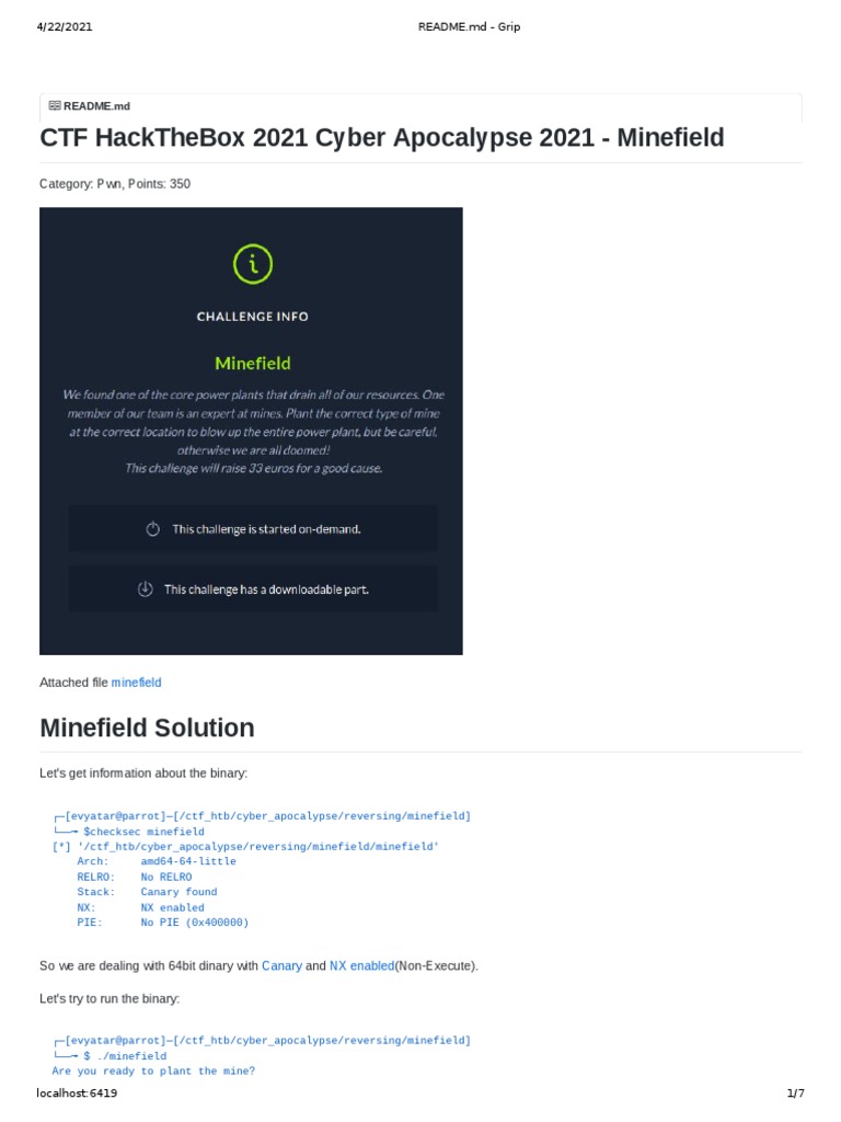 Minefield | PDF | Software | Computer Data