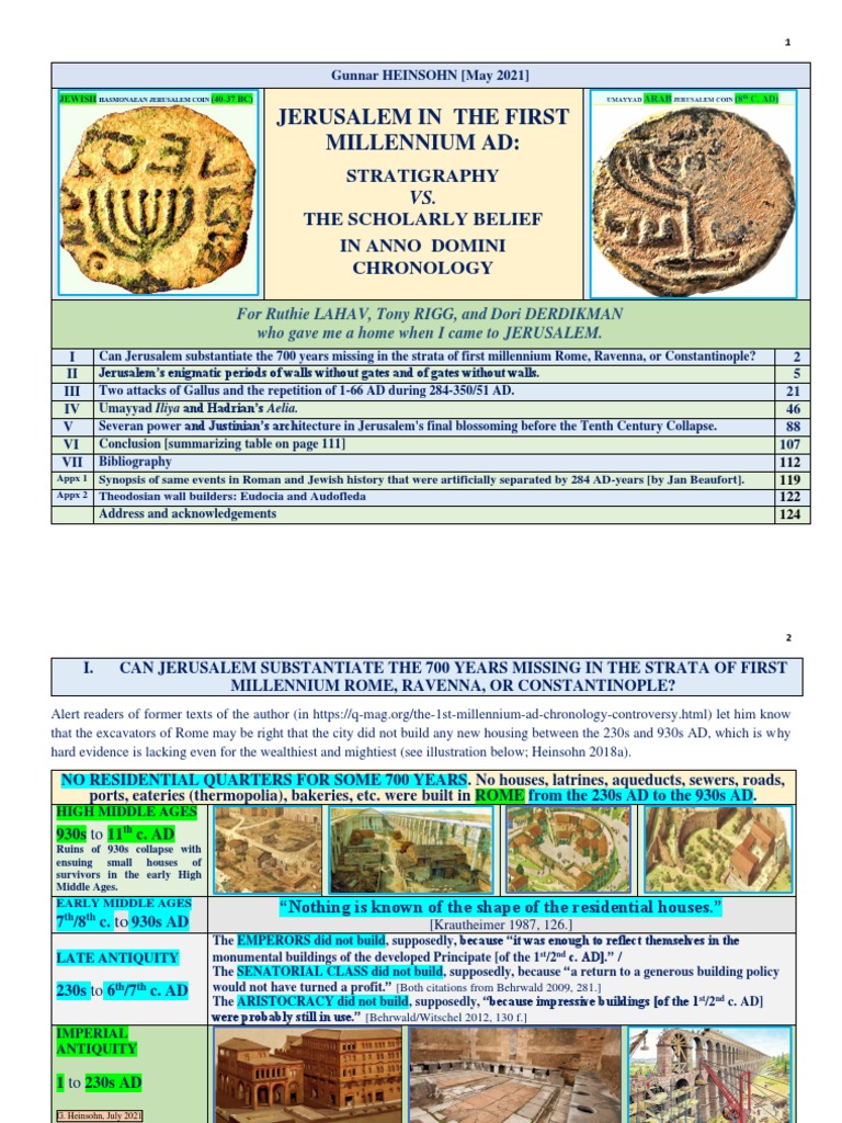 Gunnar 060322 Jerusalem First Millennium Ad Heinsohn September 2021 1 ...