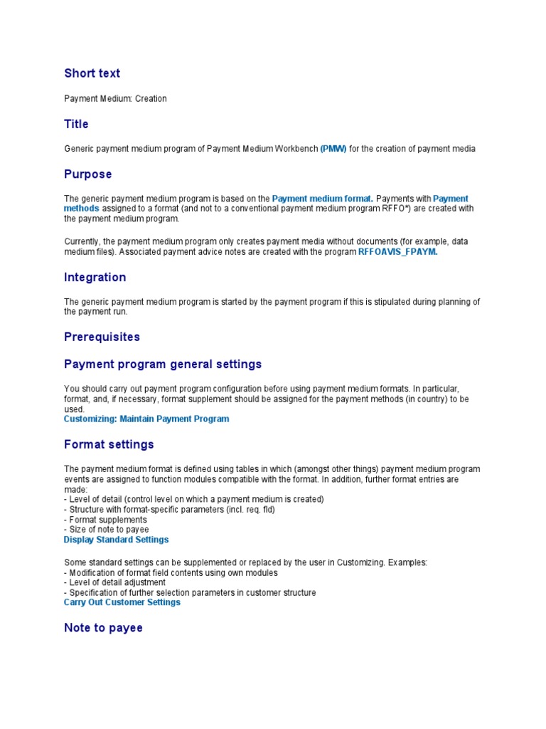 Payment Medium Creation | PDF | Payments | Computer File