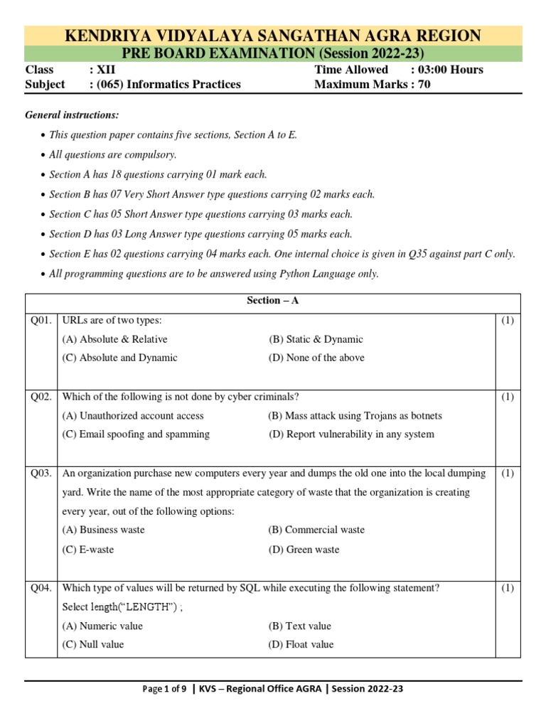 QP 1 | PDF | Computing | Information Technology QP 1 | PDF | Computing | Information Technology