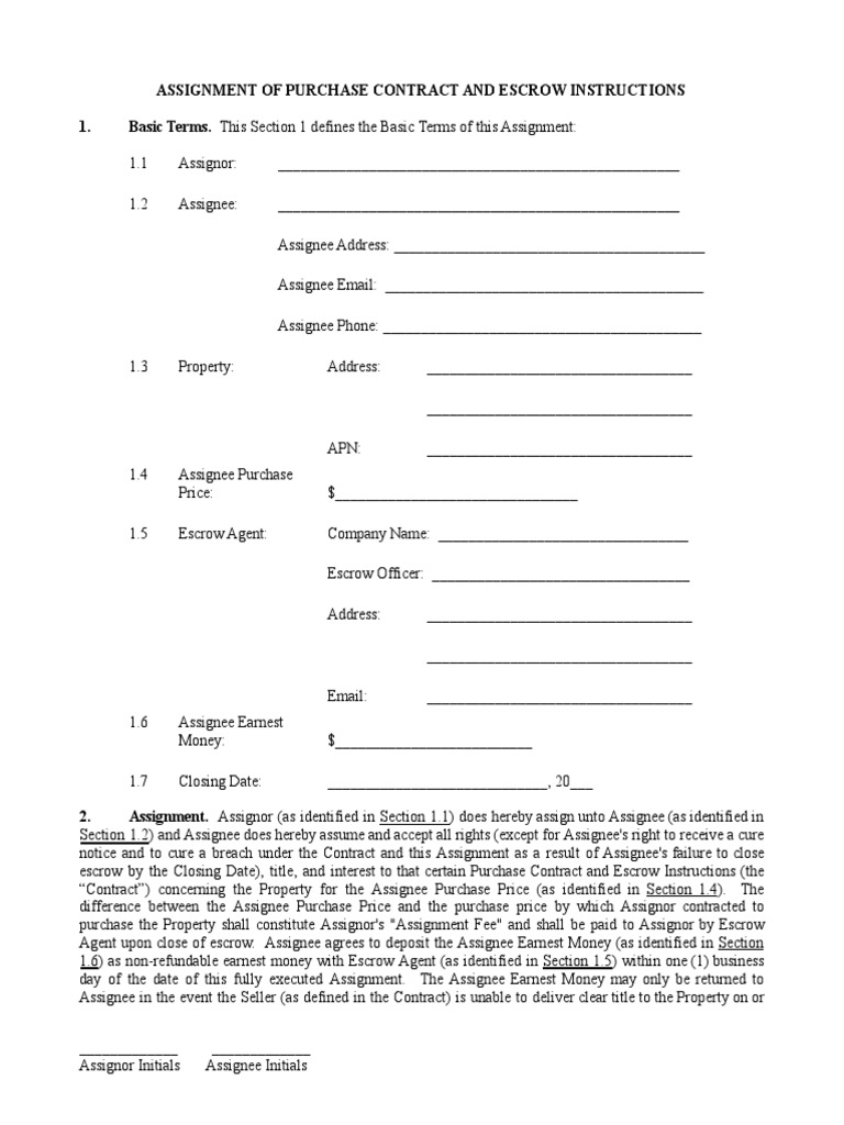Assignment Wholesale - No Creative Financing 2021 | PDF | Assignment ...
