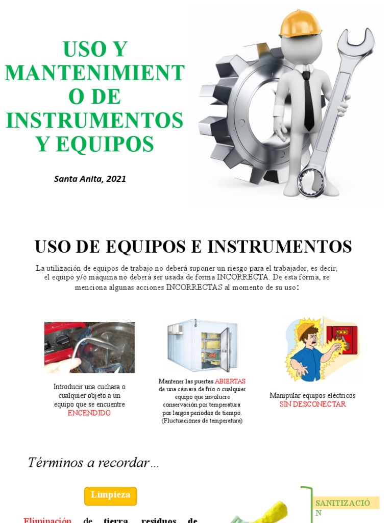 Uso y Mantenimiento de Instrumentos y Equipos 2021 | PDF | Calibración