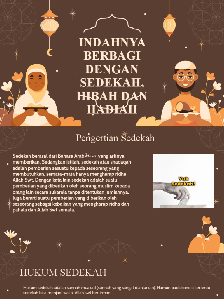 Sedekah, Hibah, Hadiah | PDF