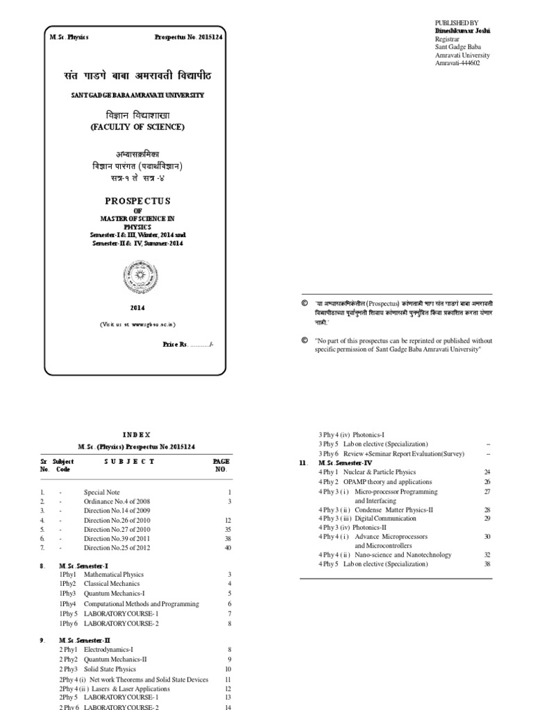 MSC Physics 2014 | PDF | Eigenvalues And Eigenvectors | Amplifier