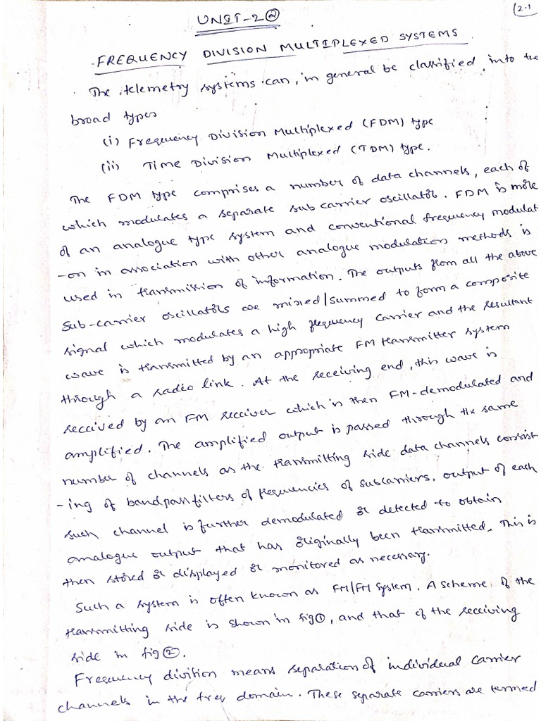 Telemetry - Unit - Ii | PDF