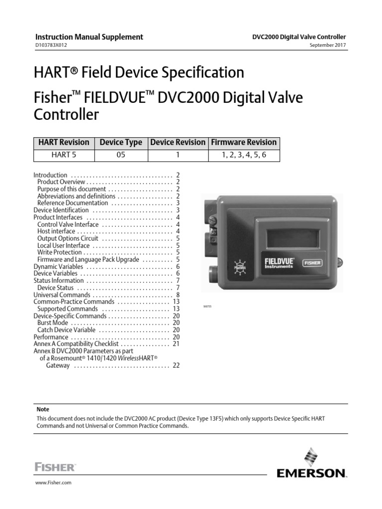 Fisher DCV2000 Hart Manual | PDF | Variable (Computer Science ...