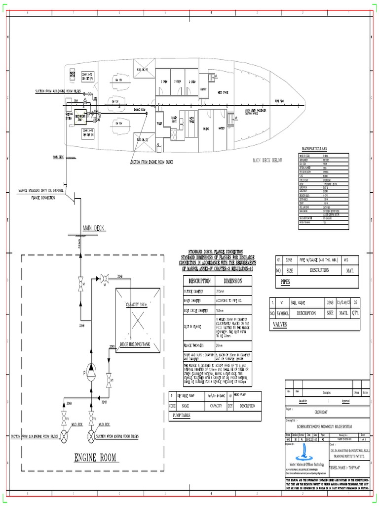 301-Schematic Engine Room Oily Bilge System | PDF