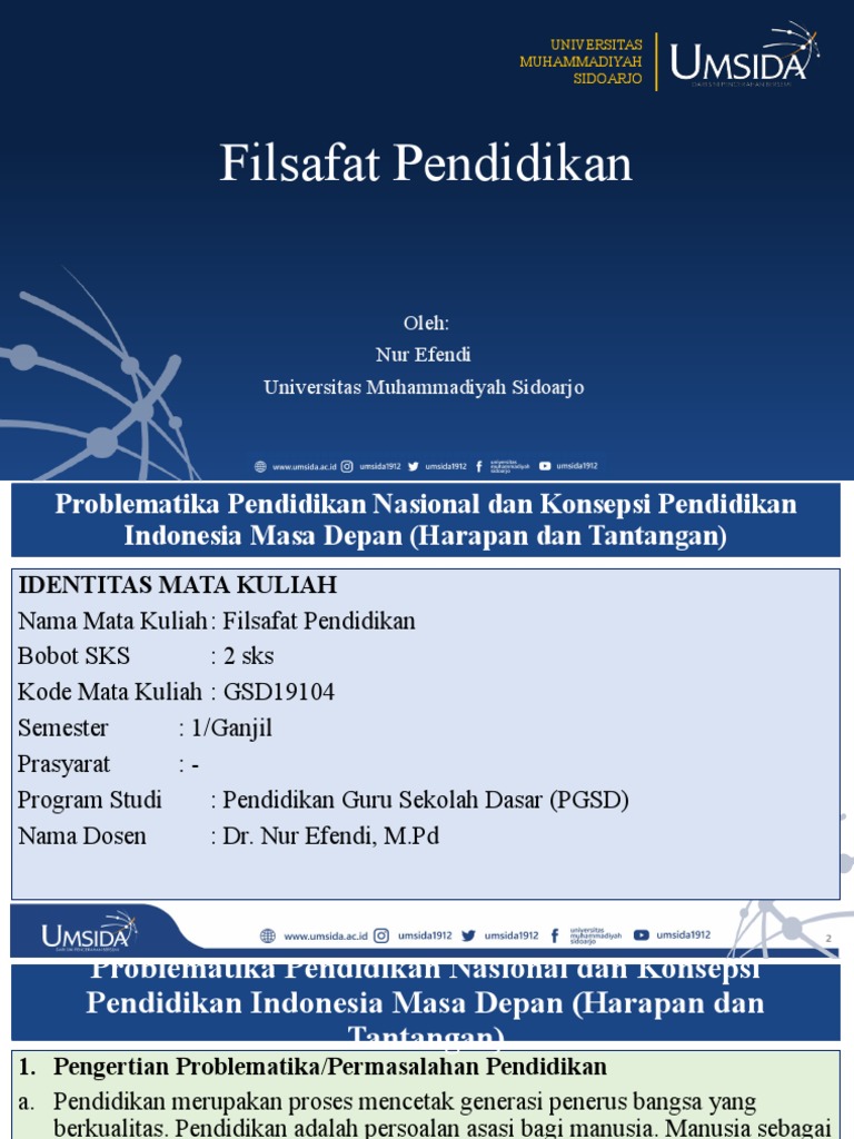 14.. Problematika Pendidikan Nasional dan Konsepsi pendidikan Indonesia ...