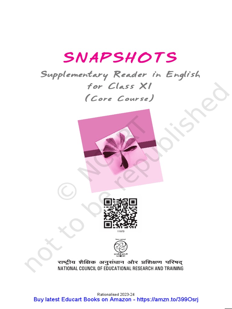 NCERT Class 11 English Snapshots Book | PDF
