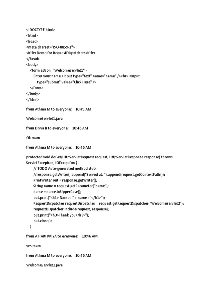 Servlet Program | Download Free PDF | User (Computing) | Java (Programming Language)