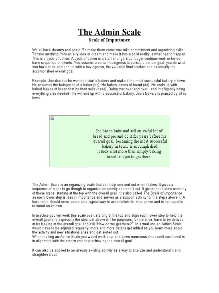 The Admin Scale | PDF | Goal | Statistics