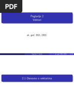 Vektori (Riješeni Zadaci) | PDF