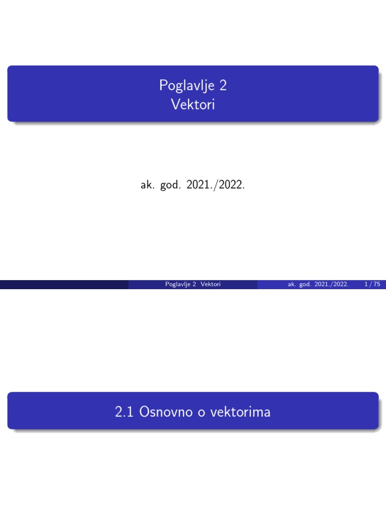 2 Vektori | PDF