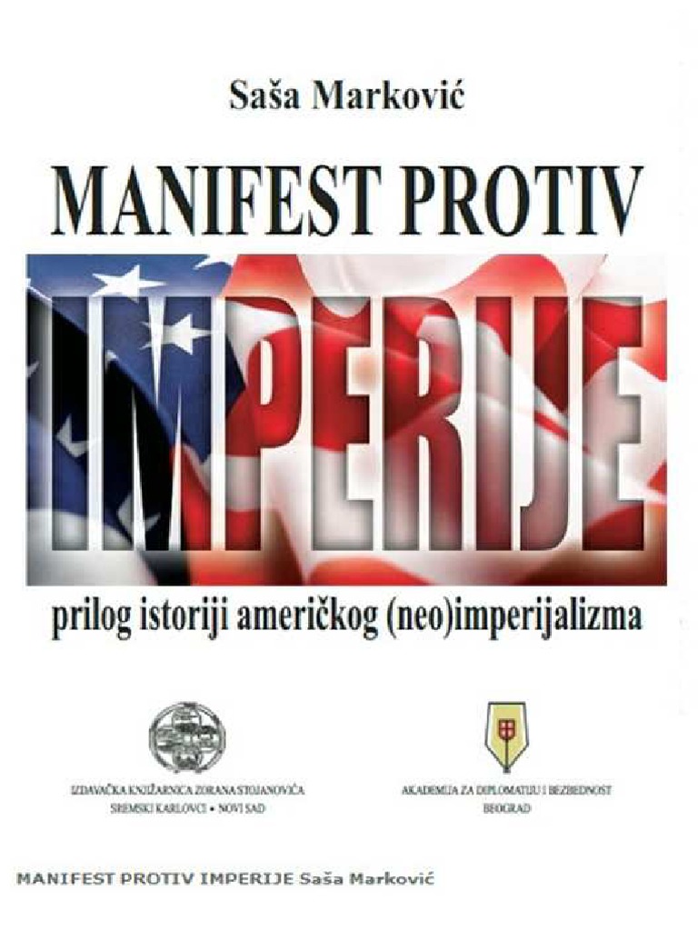 Sasa Markovic Manifest Protiv Imperije | PDF