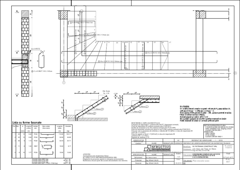 Plan Executie Scara A3 - 8 | PDF