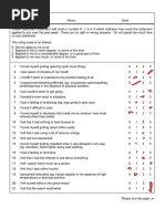DASS 21 With Scoring Sheet | PDF | Major Depressive Disorder | Anxiety