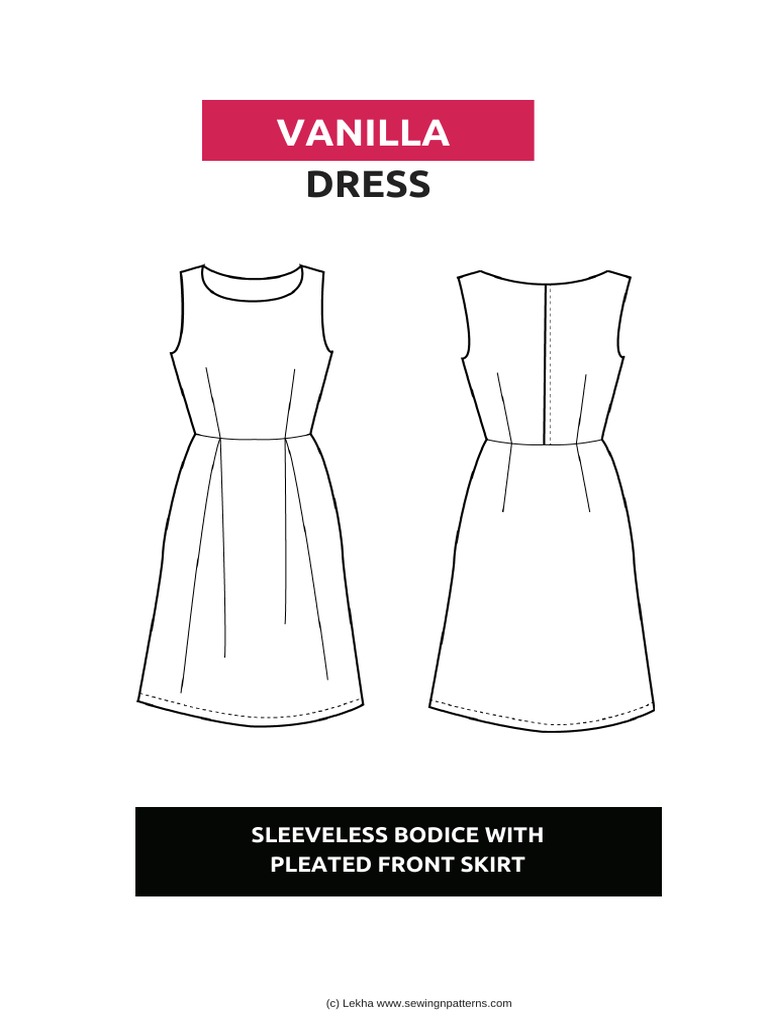 D #6 Pattern Drafting From Scratch Vanilla Dress | PDF | Seam (Sewing ...