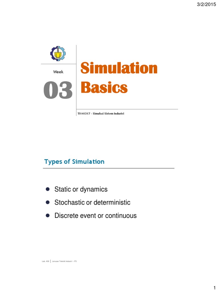 W3 - Simulation Basics | Download Free PDF | Probability Distribution | Probability Density Function