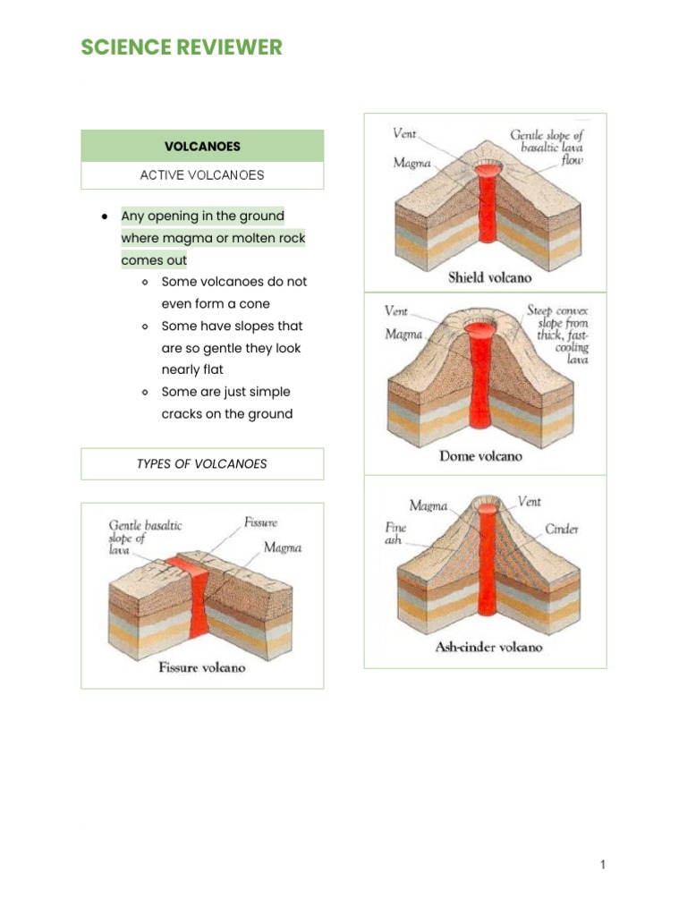 SCIENCE NOTES for grade 10 1st quarter | PDF | Plate Tectonics | Volcano