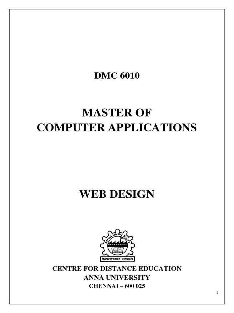 Dmc6010 Web Design | PDF | World Wide Web | Internet & Web