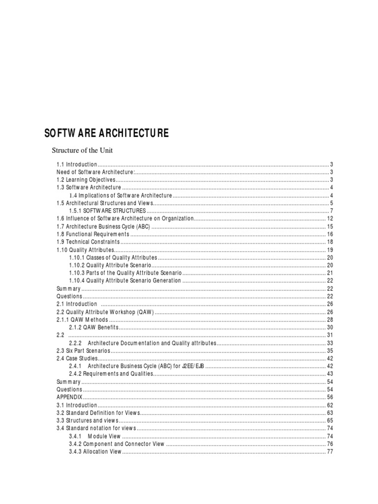 Software Architecture Overview Guide | PDF | Software Architecture | System