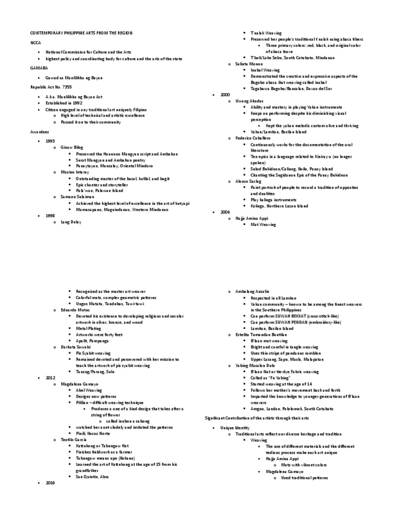 Cpar Reviewer | Download Free PDF | Pottery | Philippines