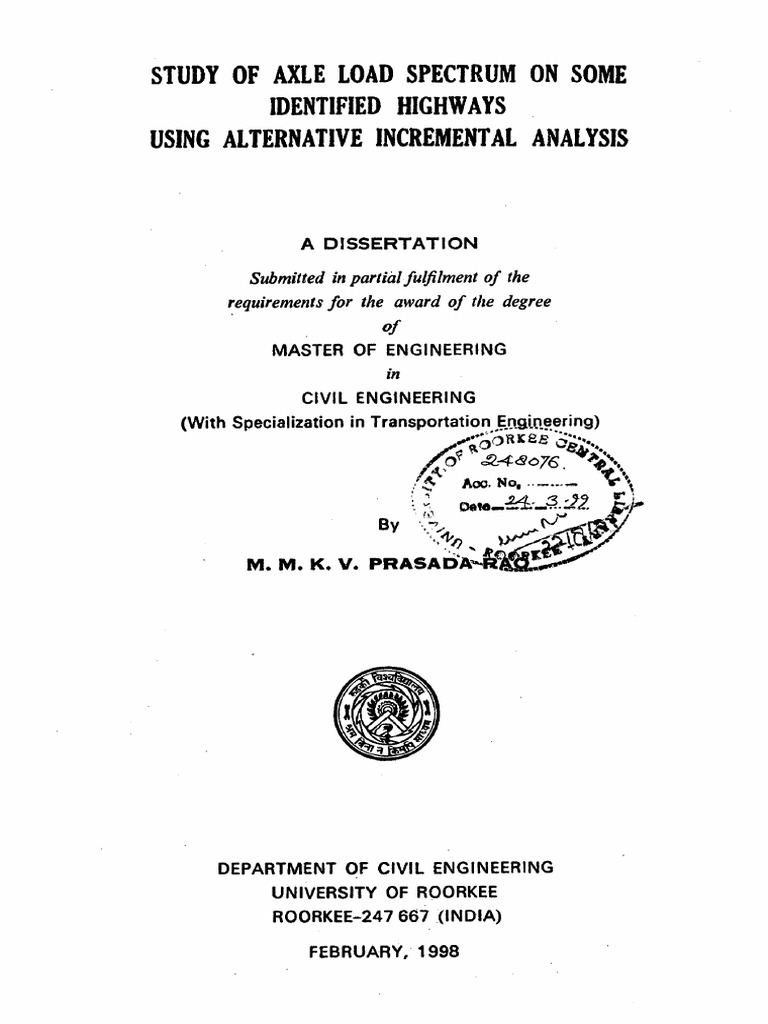 Axle Load Spectrum | PDF | Road | Strength Of Materials