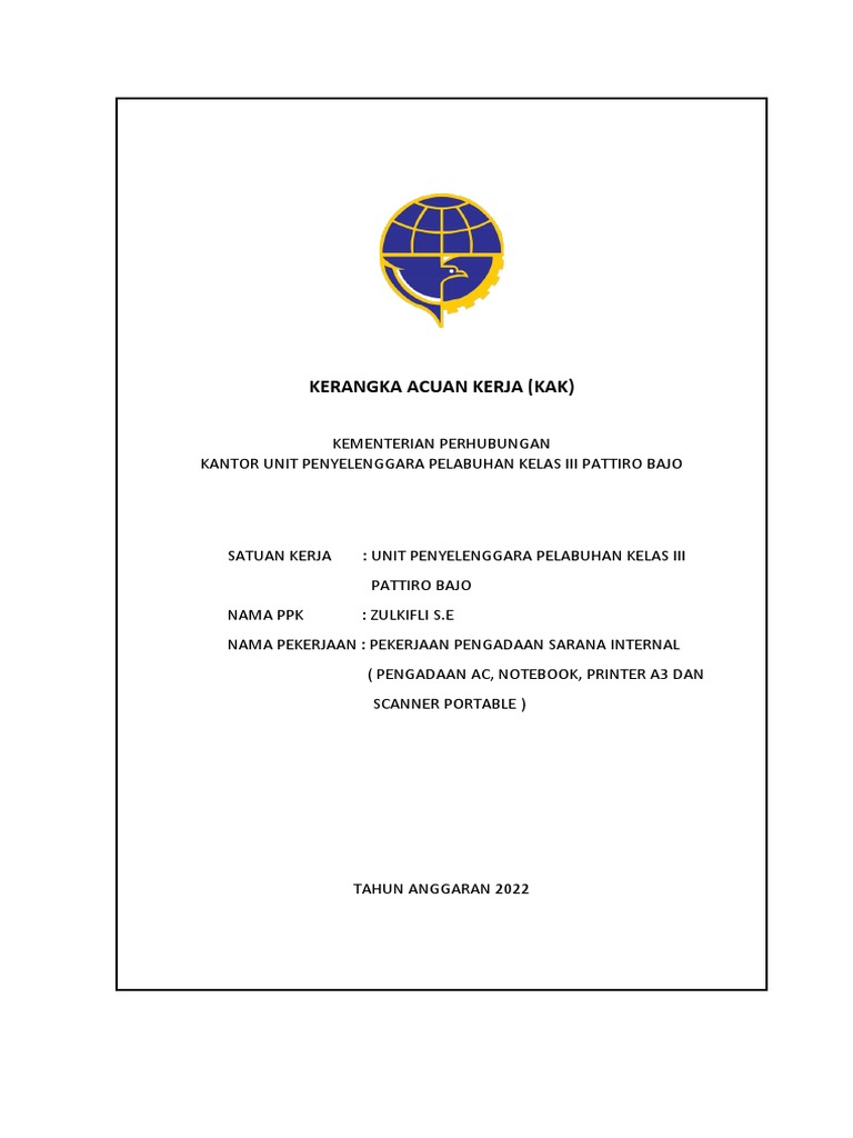 Spesifikasi Teknis Pengadaan Ac, Notebook, Printer Dan Scanner | PDF