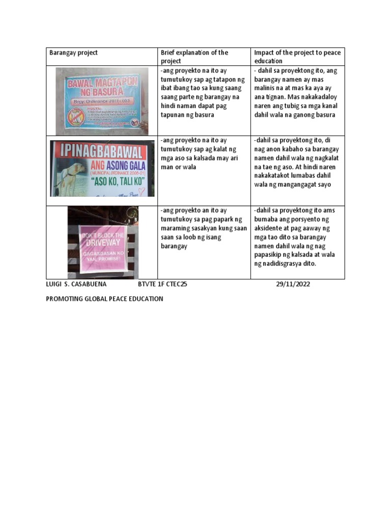 Barangay project | PDF