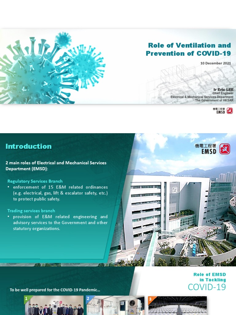 EMSD ventilation of prevention of COVID19 | PDF | Ventilation ...
