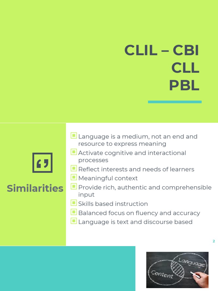 Clil - Cbi - CLL - PBL | PDF | Learning | Cognitive Science