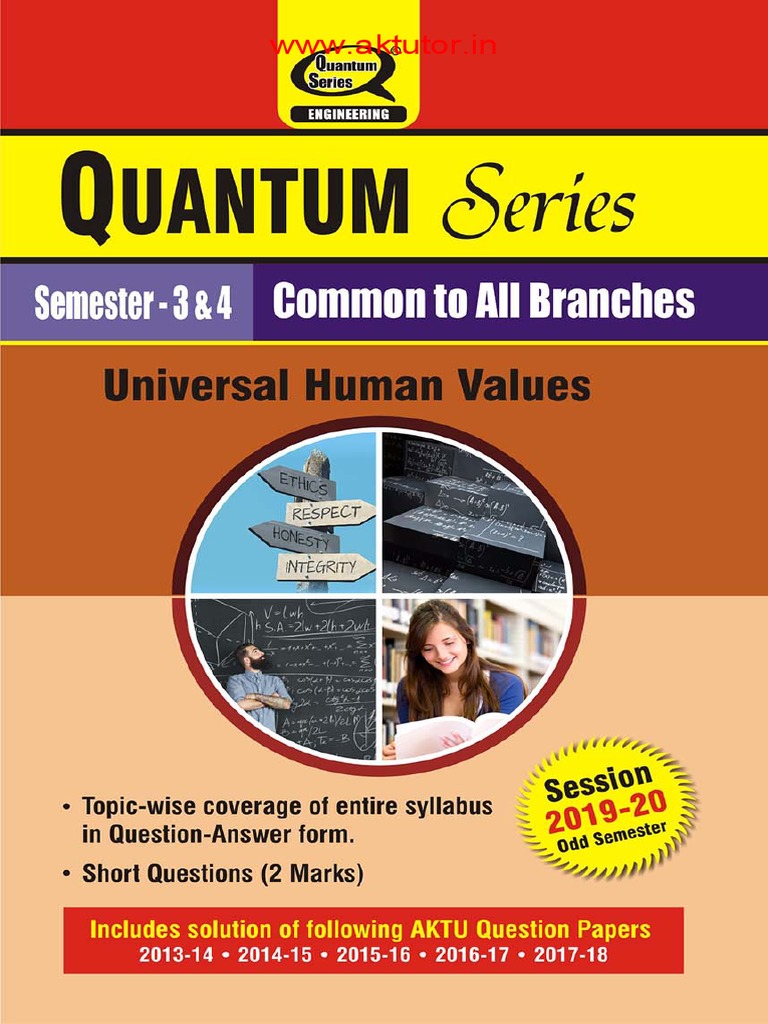 Human Values Quantum | PDF | Happiness | Self Esteem