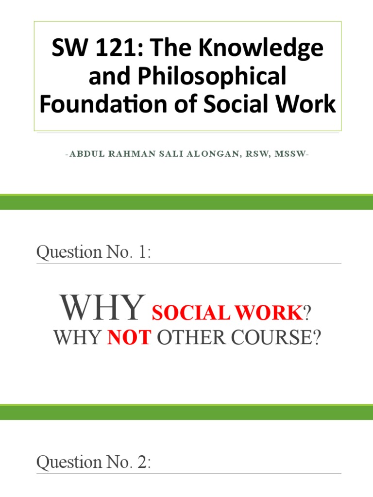 SW 121 Intro | PDF | Social Work | Welfare