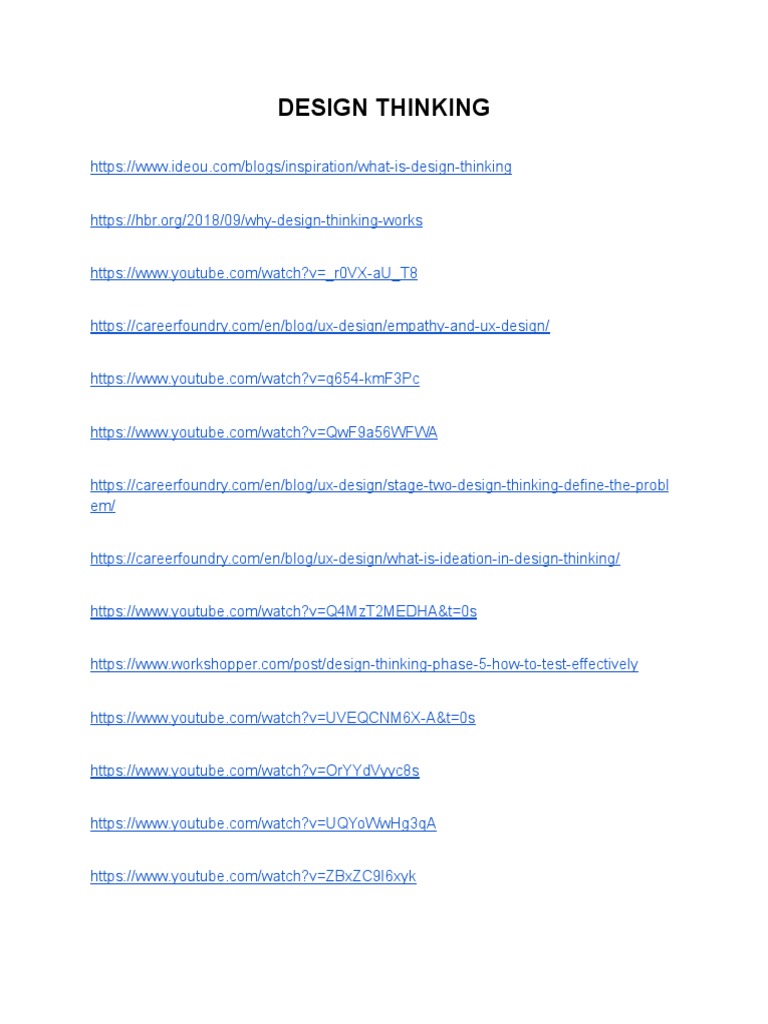 Design Thinking | PDF