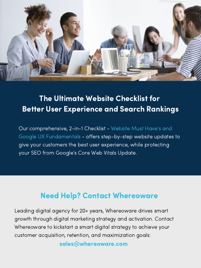 Whereoware The Ultimate Website Checklist | PDF | Websites | Search ... Whereoware The Ultimate Website Checklist | PDF | Websites | Search ...